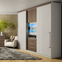 Guarda-Roupas e Roupeiros casal e solteiro com Espelho, Modulados e ...